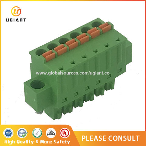 Buy Wholesale China 3.81mm Pitch 6pins Female Spring Type Pluggable ...