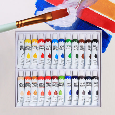 Buy Wholesale China 12ml Hand Painted Graffiti Acrylic Paint Set 24 ...