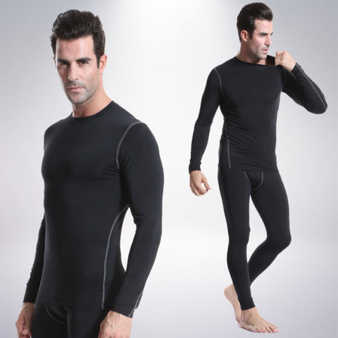 Buy Wholesale China Sports Tight Long Sleeve Quick Dry Gym Men's High ...