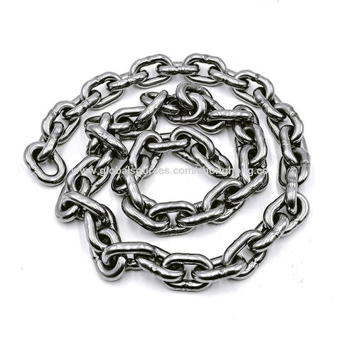 Buy Wholesale China 6mm 8mm G30 Standard Aisi 304/316 Din766 Metal Short Link Chain Anchor Link ...