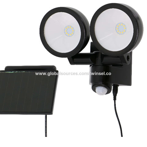 Buy Wholesale China Solar Pir Sensor Led Light 3w 300lm Amorphous Solar ...