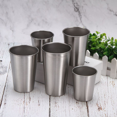Buy Wholesale China Healthy Unbreakable Stackable Metal Type 16oz ...