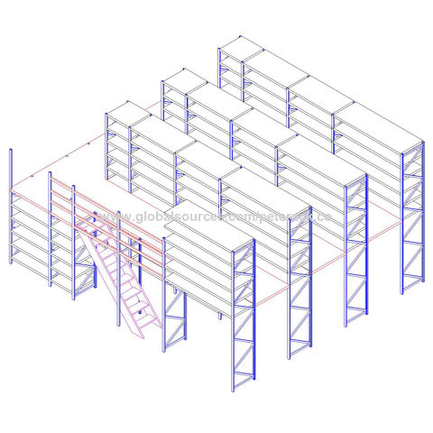 Buy Wholesale China Peterack Loft Floor Platform Multi Rack Supported ...