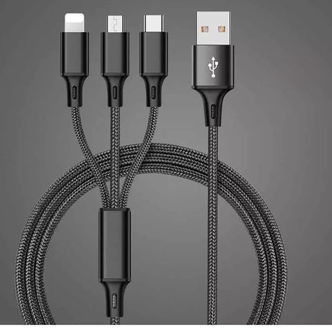 Buy Wholesale China 3 In 1 Nylon Braided Multi Usb Cable Multiple ...