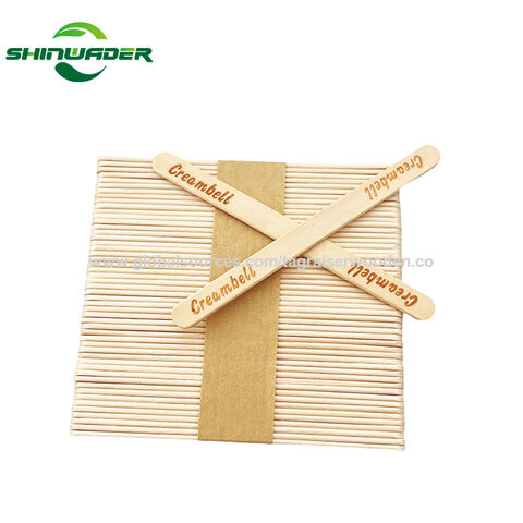 Ice Cream 140 Mm Length Popsicle Stick Ice Cream Stick With Round Bar ...