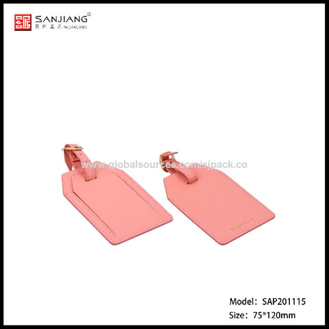 Buy Wholesale China Pu Vegan Leather Custom Hang Tag Handbag Tags ...