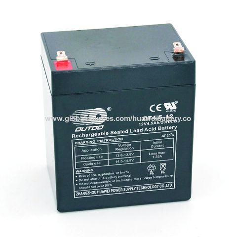 Buy Wholesale China Outdo 12v4.5ah Rechargeable Sealed Lead Acid ...