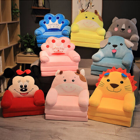 Buy Wholesale China Plush Foldable Kids Sofa Backrest Armchair 2 In 1 ...