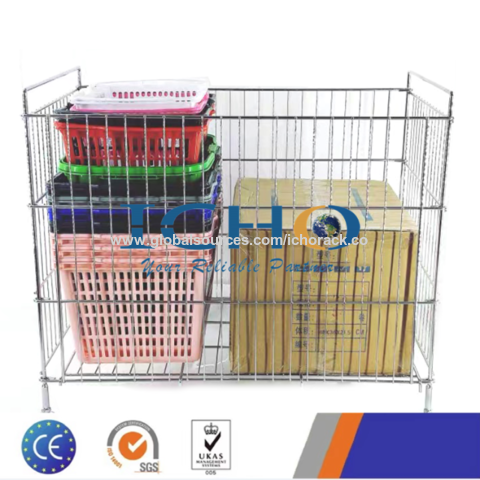 Buy Wholesale China Collapsible Stackable Steel Wire Mesh Containers ...