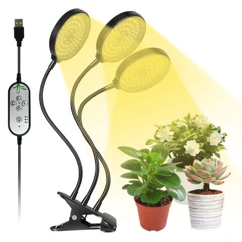 Buy Wholesale China Grow Lights 3-head Led Plant Grow Light Round Shape ...