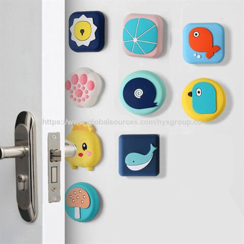 Buy Wholesale China Cartoon Door Stopper Wall Protector Doorknob Rubber ...