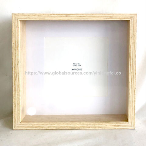 Buy Wholesale China Wood Shadow Box Picture Frame Box Display Case To ...