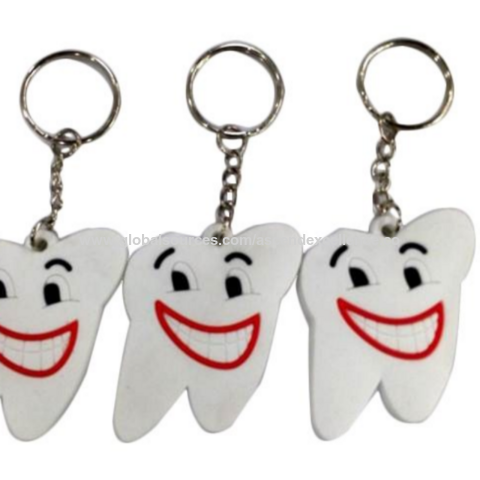 Buy Wholesale China Tooth Shape Smiling Face Key Chain & Key Chain at ...