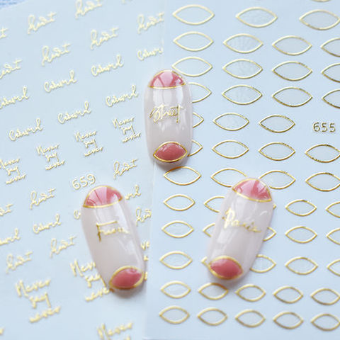 Buy Wholesale China Nail Stickers Smile Curve Series Nail Sticker ...