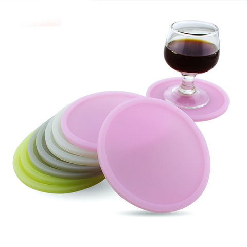Buy Wholesale China 10cm Silicone Coasters Luminous Coasters Non-slip ...