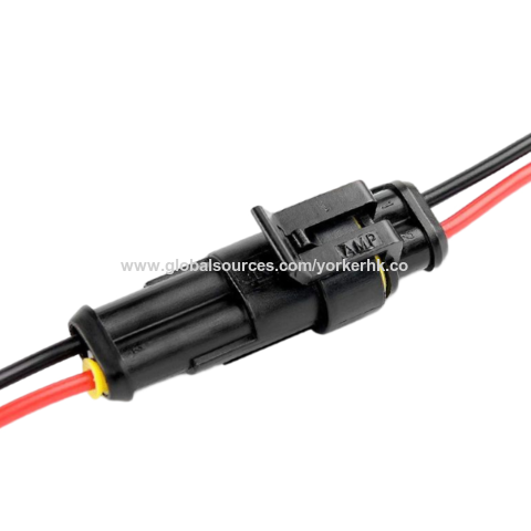 Buy Wholesale Hong Kong SAR 2pin 16awg Waterproof Wire Ip67 Female Male Connector Auto Wire ...