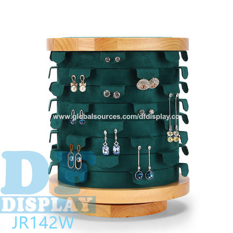 Buy Wholesale China Rotating Earrings Display Stand Jewelry Bamboo ...
