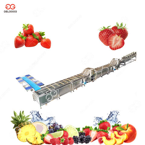Ce Certified Industrial Vegetable Fruit Washing Machine Line For Farm ...