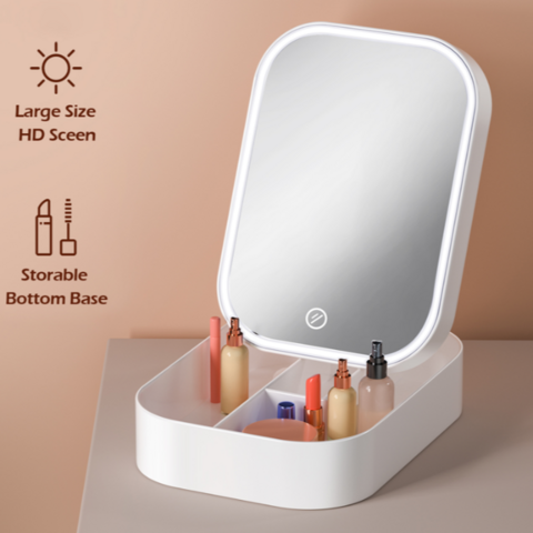 Buy Wholesale China Led Mirror Makeup Mirror Storagable Case & Led ...