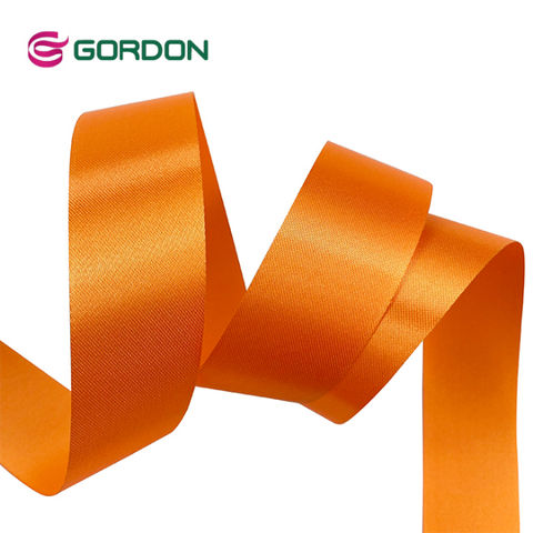 Buy Wholesale China 38 Mm Width Russet Orange Luxury Double Sided Satin ...