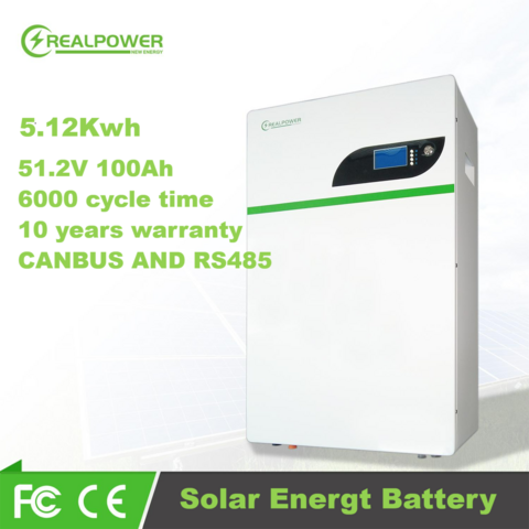 Buy Wholesale China Realpower Lithium Battery 51.2v 100ah Solar Battery ...