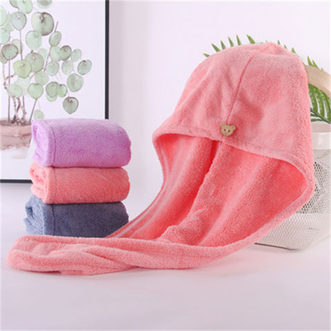 Buy Wholesale China Dry Hair Cap Microfiber Shower Hair Drying Wrap ...