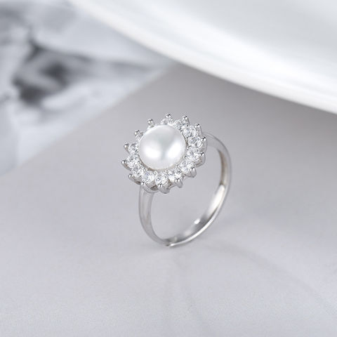 Buy Wholesale China Ins New Fashion Jewelry Sun Flower Pearl S925 ...