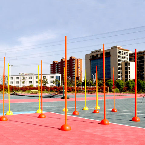Buy Wholesale China Agility Poles With 3 Bases - Highly Visible Yellow ...