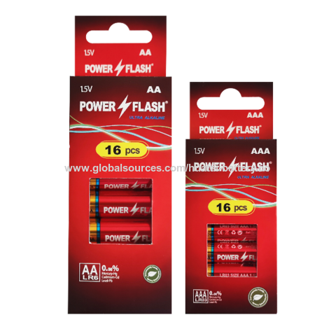 Buy Wholesale China Ultra Alkaline Batteries Lr6 Aa Size 16pcs Hang Box ...