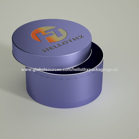 Metal Curling White Aluminum Cans Cosmetic Lip Balm Custom Logo Tin Box ...