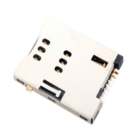 Buy Wholesale China Mup Sim Card Connector 6pin Sim Card Reader For ...