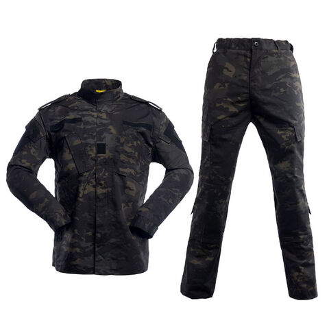 Buy Wholesale China Black Camouflage Acu Military Uniform & Acu ...