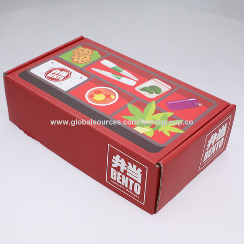 Bento Custom Printing Mailer Package Matte Lamination Corrugated Cardboard Box Cmyk Design - Buy ...