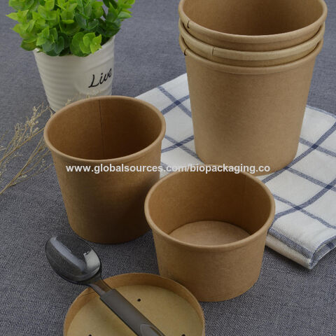 Kraft Paper Soup Bowl 16oz - Expore China Wholesale Soup Container and ...
