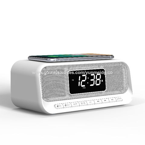 Buy Wholesale China Radio Clock Alarm Clock With Wireless Charging ...