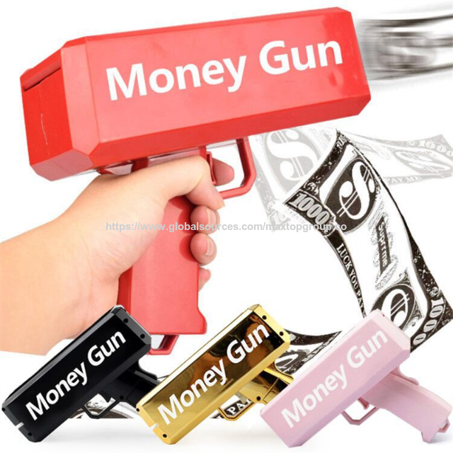 Buy Wholesale China Bar Props Money Gun Toy Gift Gold Super Cannon Club ...