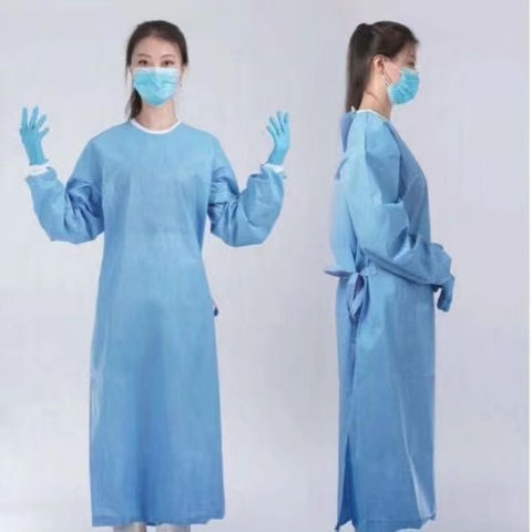 Protective Isolation Gown Non Woven Pp Non-sterile - Explore China ...