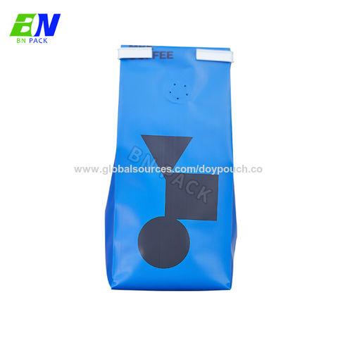 Blue Aluminum Foil High Barrier Side Gusset Coffee Bean Packing Bag ...