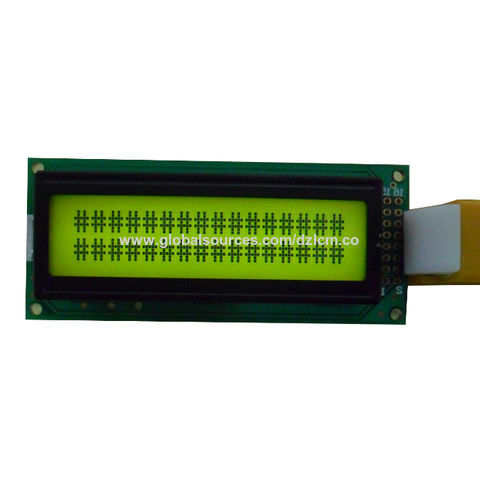 Buy Wholesale China Lcd Display Module 16*2 With Yellow-green Led ...