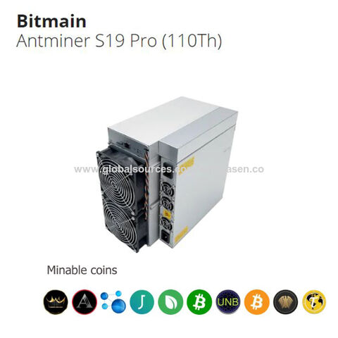 Buy Wholesale China New Bitmain Antminer S19 Pro 110th Miner Bitcoin ...