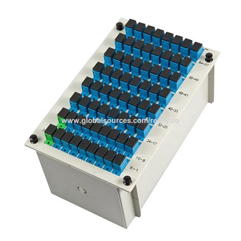 Buy Wholesale China 1x64 Way Slot Box Cassette Box Plc Splitter With Lc ...
