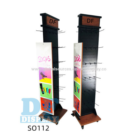 Buy Wholesale China Sock Display Two Sides Pegboard Metal Hook Display ...