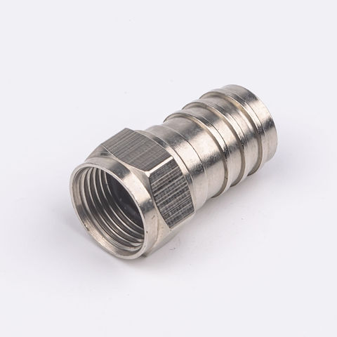 Buy Wholesale China F Connector With 50 Ohms Male Plug F Type Plated ...