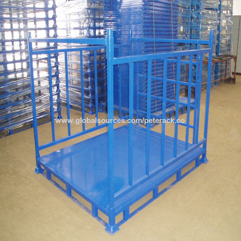 Buy Wholesale China Peterack Portable Steel Pallet Stacking Rack ...