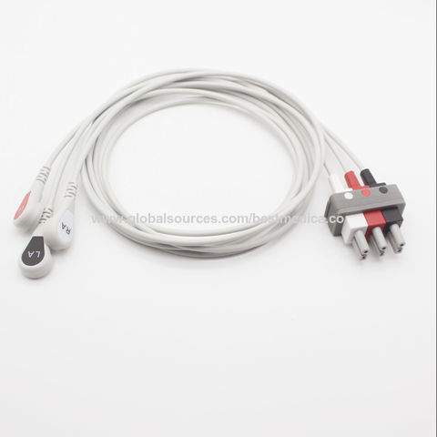Ph M1603a Ecg Leadwires Aha Aa Snap 3 Lead Ecg Test Kabel M1623a M1629a ...