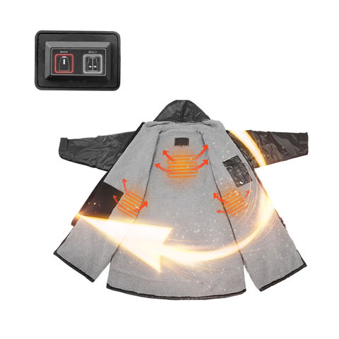 Buy Wholesale China Heated Adults Kids Hooded Surf Poncho Changing Robe ...