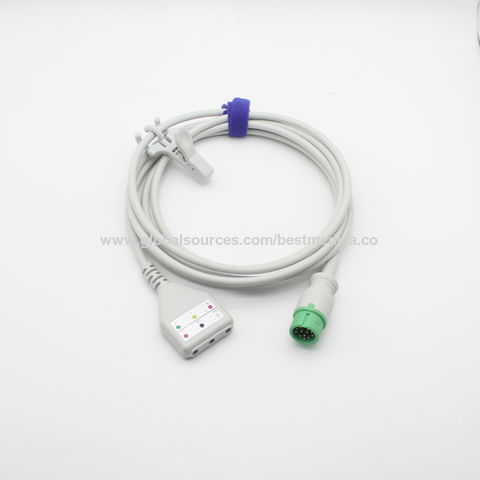 Buy Wholesale China Comen 12pin Ecg 3lead Trunk Cable Iec To Din ...