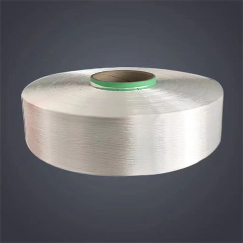 Buy Wholesale China Poy Polyester Yarn 120-130d 48f Semi Dull Raw White ...