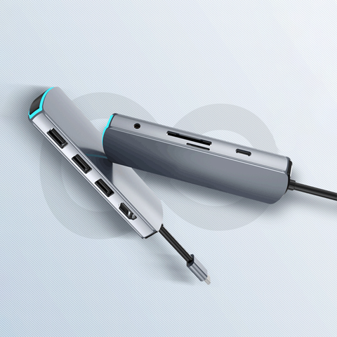 Buy Wholesale China Aluminum Shell Space Grey Usb 3.0 Hub Oem 8 In 1 ...