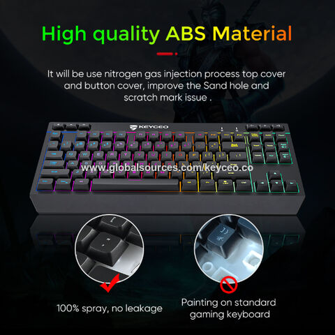 Keyboard Permainan Backlit Rgb Komputer Kustom Top Tiongkok Keycap Twt ...